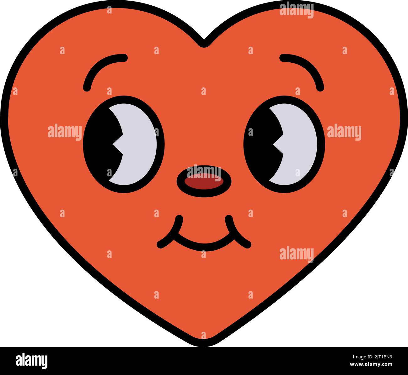Animation cute face cartoon heart Stock Vector Images - Alamy