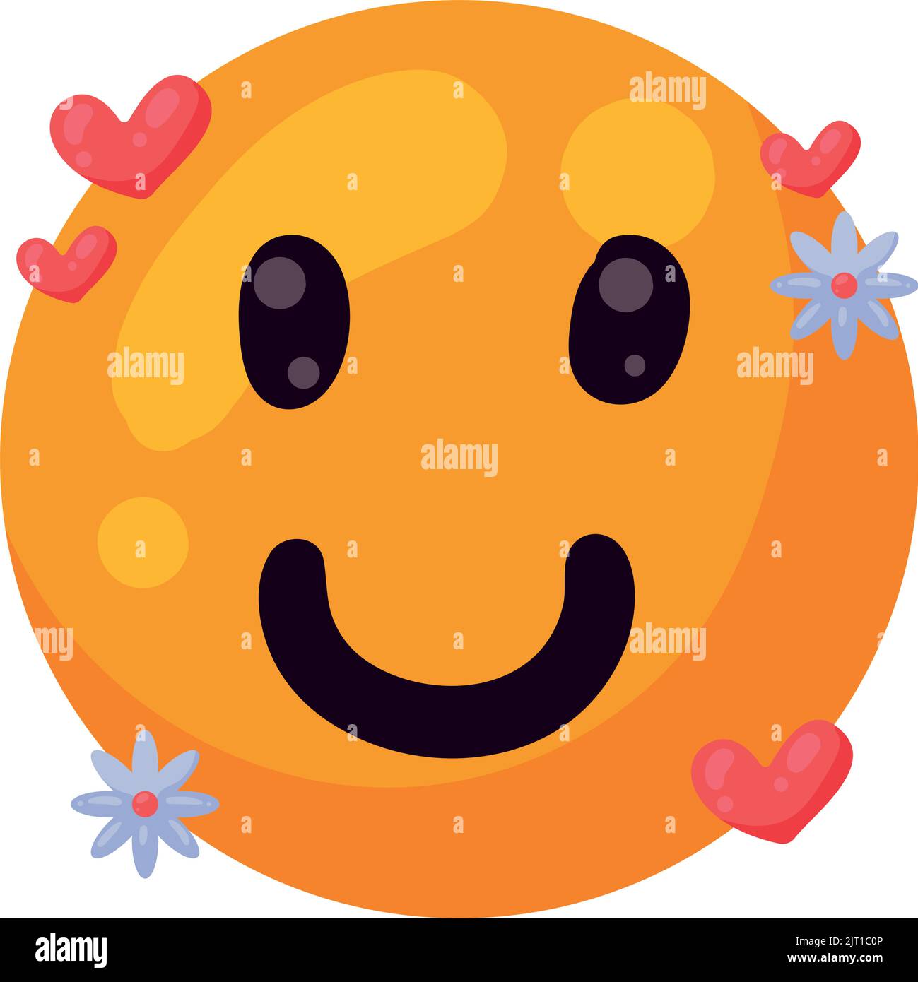emoji smiling hippie culture Stock Vector Image & Art - Alamy