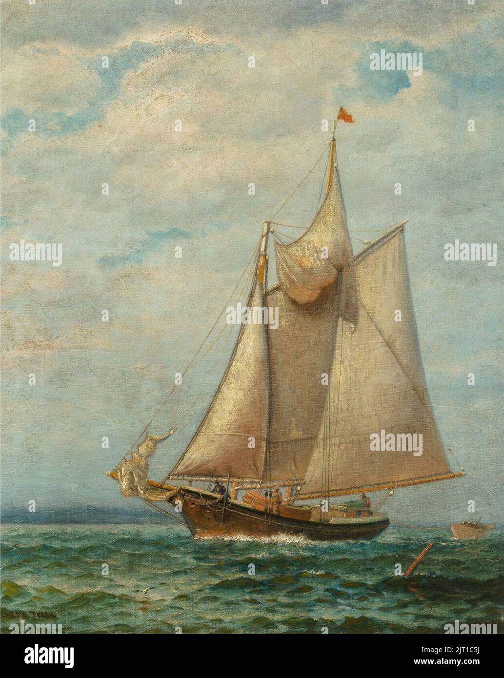 At Sea by James Gale Tyler Stock Photo - Alamy