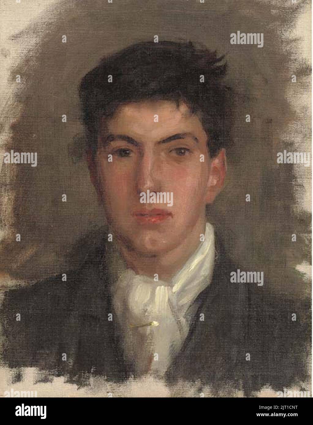 Henry Scott Tuke - Portrait of Johnny Jackett Stock Photo - Alamy