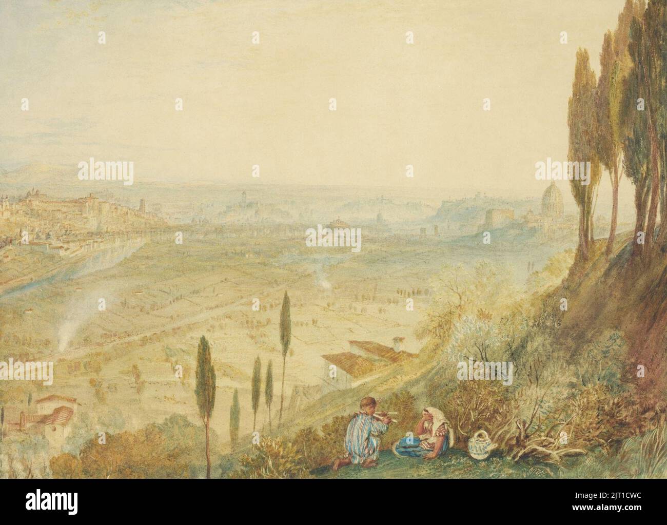J.M.W. Turner, Rome from Monte Mario, 1820, watercolor Stock Photo - Alamy