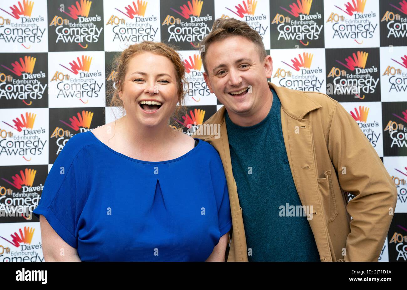 Amy Gledhill and Chris Cantrill at the Dave's Edinburgh Comedy Awards ...