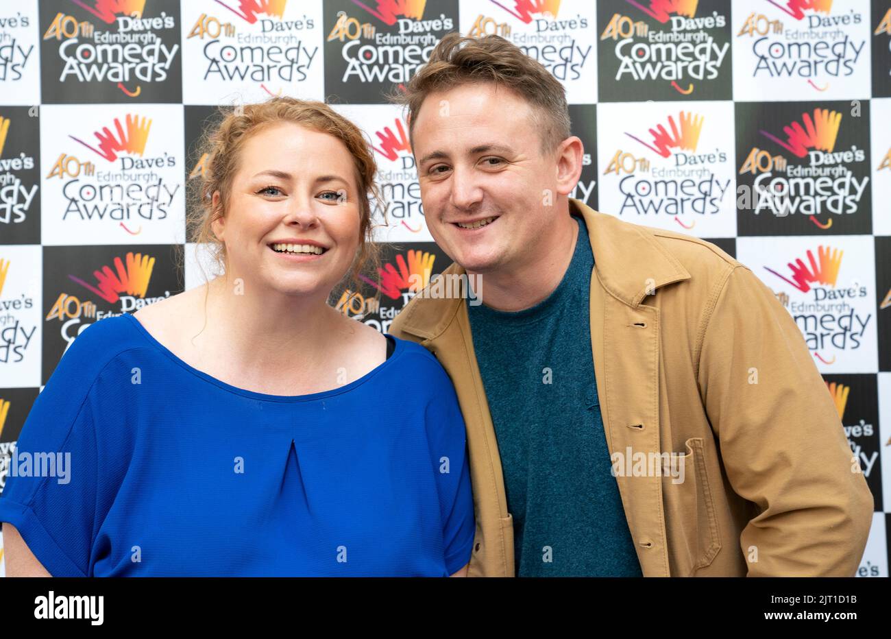 Amy Gledhill and Chris Cantrill at the Dave's Edinburgh Comedy Awards ...