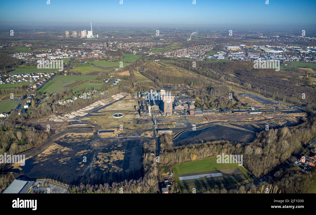 Aerial view, Heinrich Robert colliery with hammerhead tower and ...