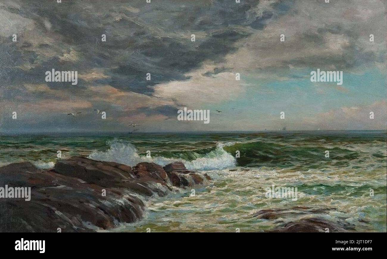 Surf, Monhegan Island by Samuel Peter Rolt Triscott Stock Photo - Alamy