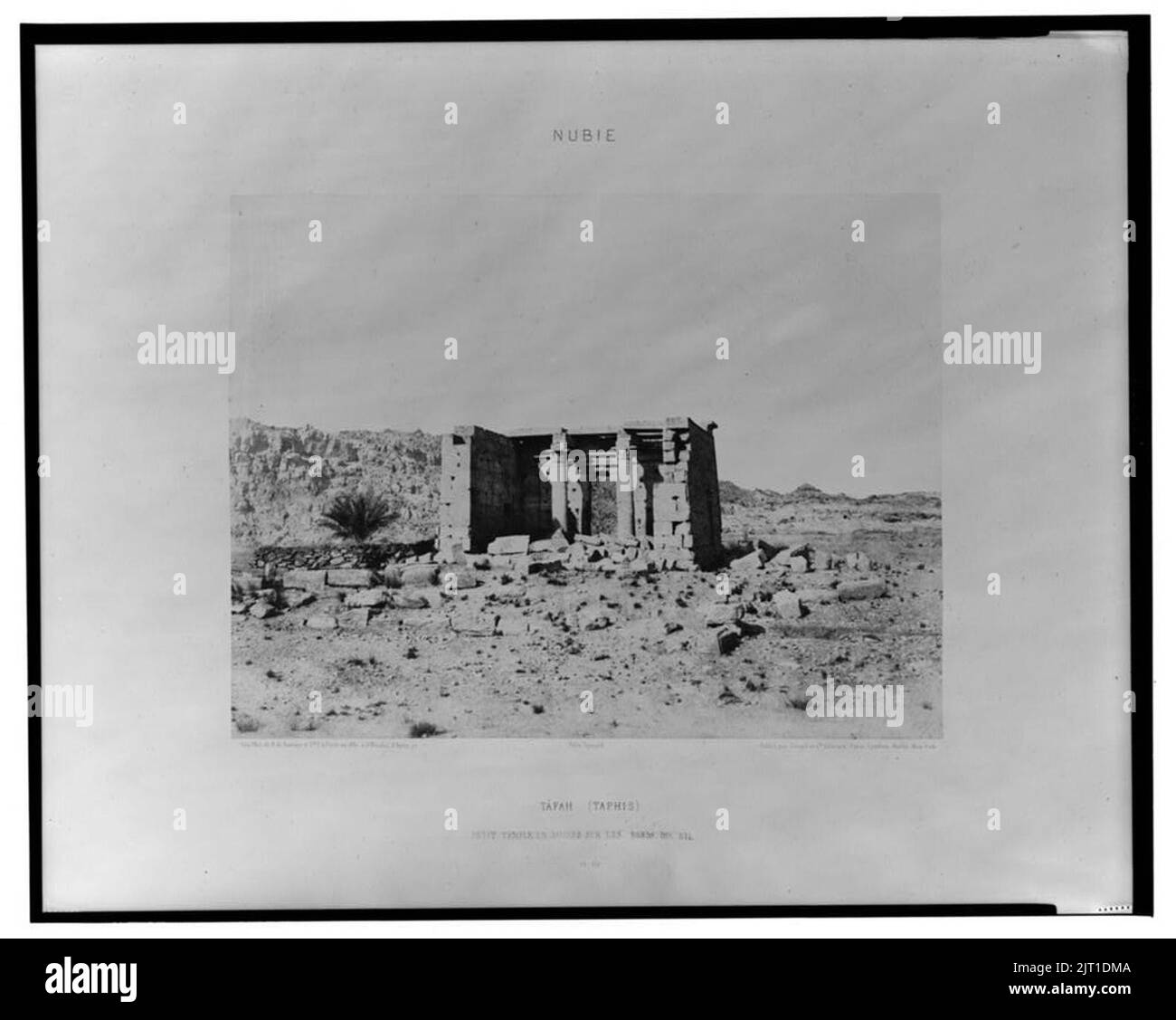 Tâfah (Taphis) - petit temple en ruines sur les bords du Nil - Félix ...