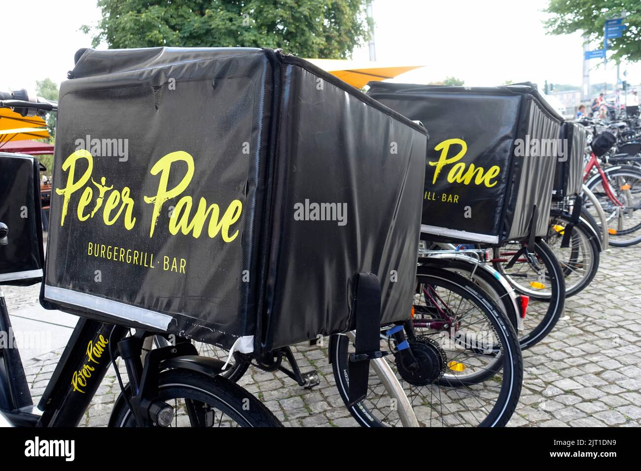 Delivery bikes of Peter Pane, Potsdam, Brandenburg Stock Photo - Alamy