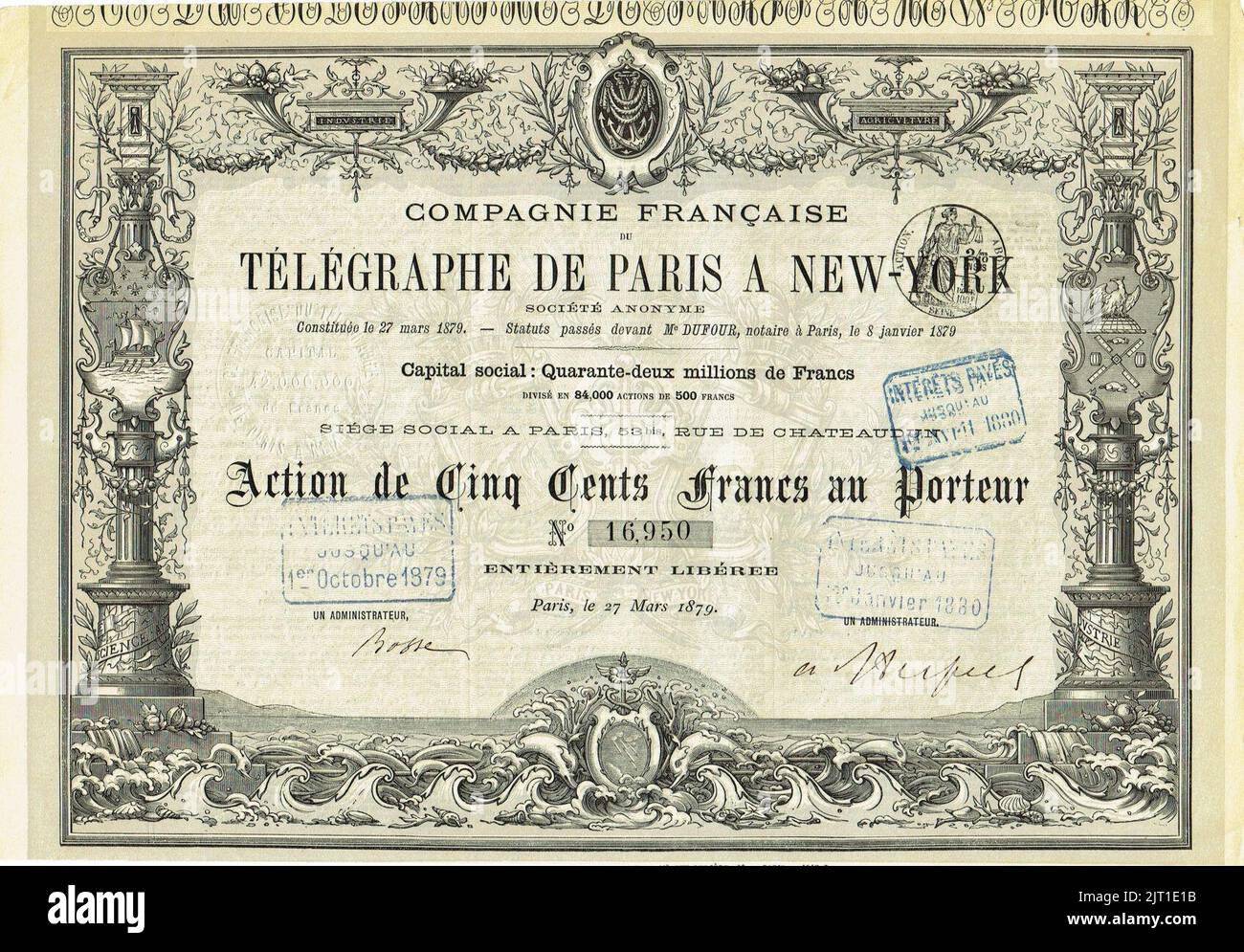 Telegraphe paris hi-res stock photography and images - Alamy