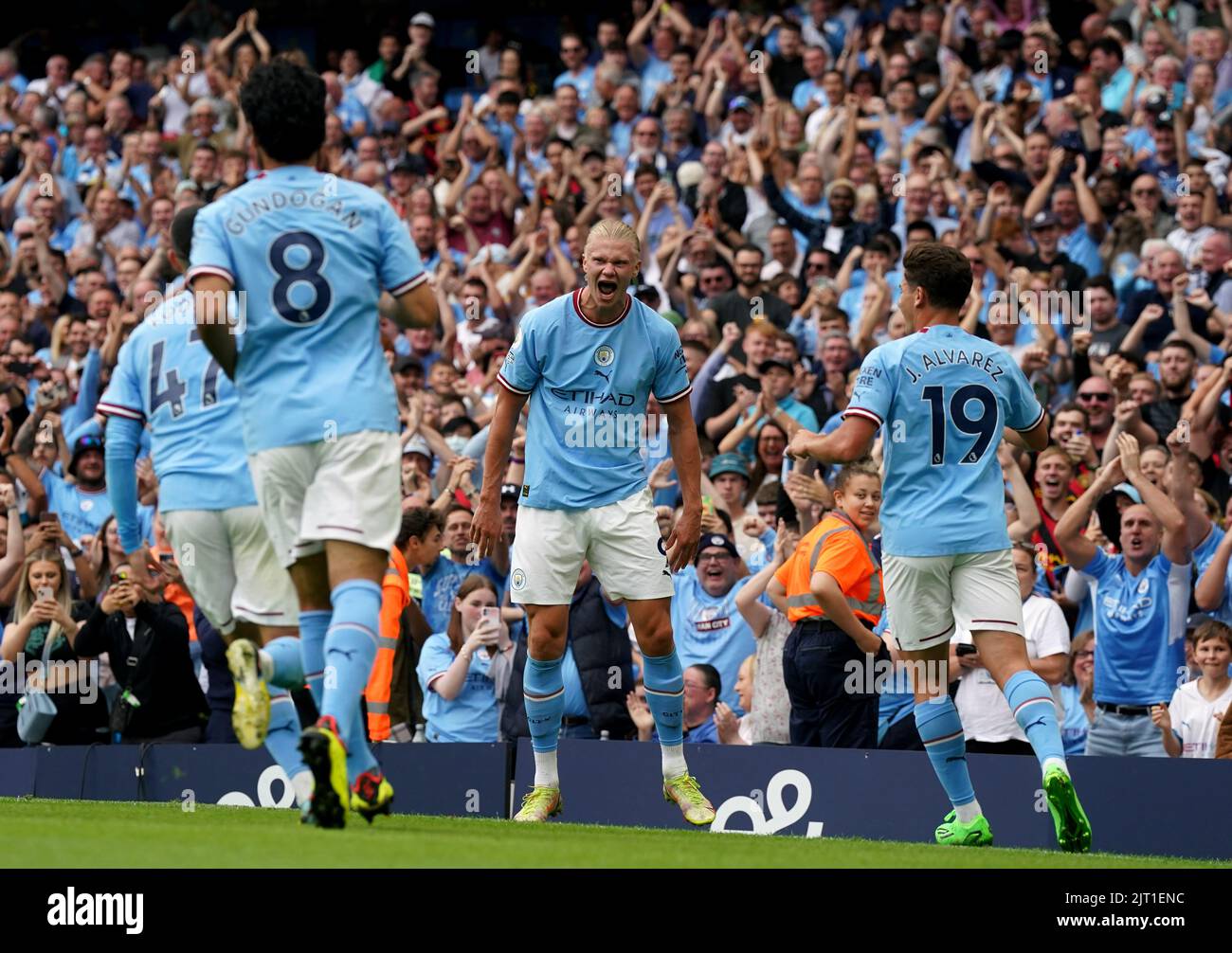 Erling haaland hat trick 2022 hi-res stock photography and images - Alamy