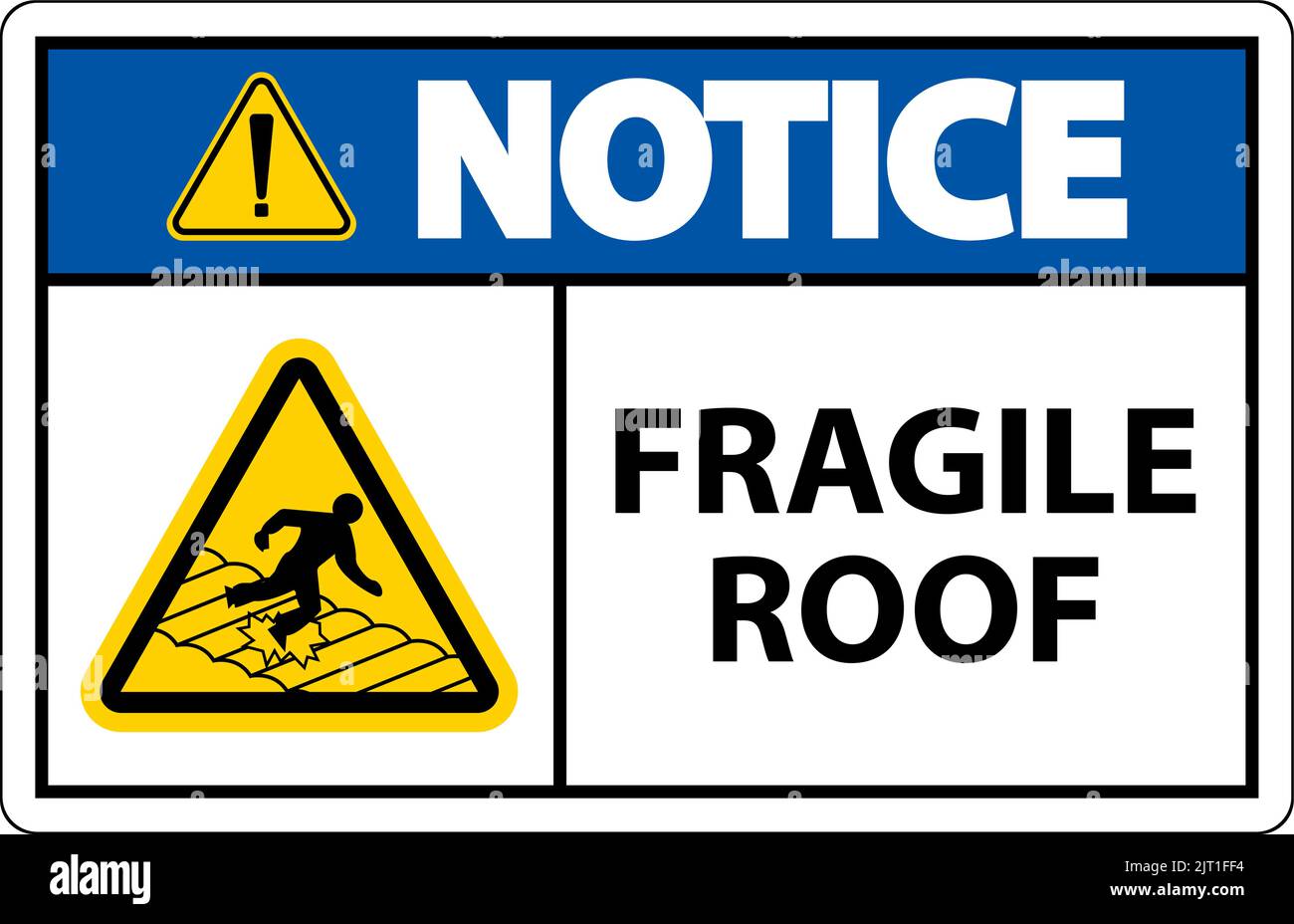Caution fragile roof sign hi-res stock photography and images - Alamy