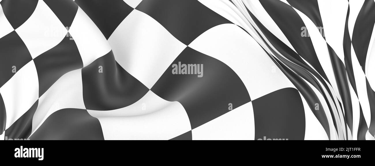 A black and white finish flag texture Stock Photo - Alamy
