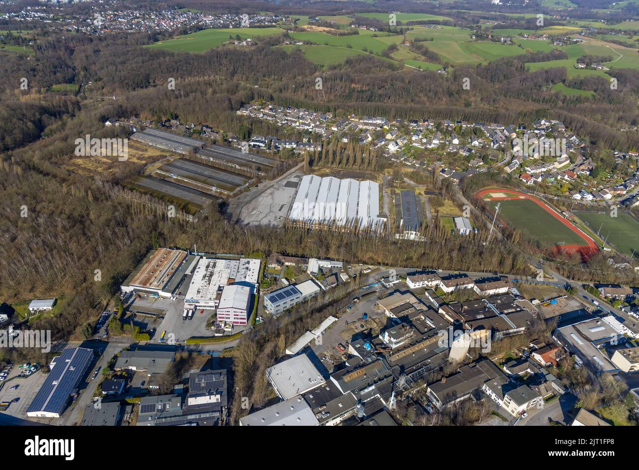 Grubenstrasse and talburgstrasse industrial estate hi-res stock ...