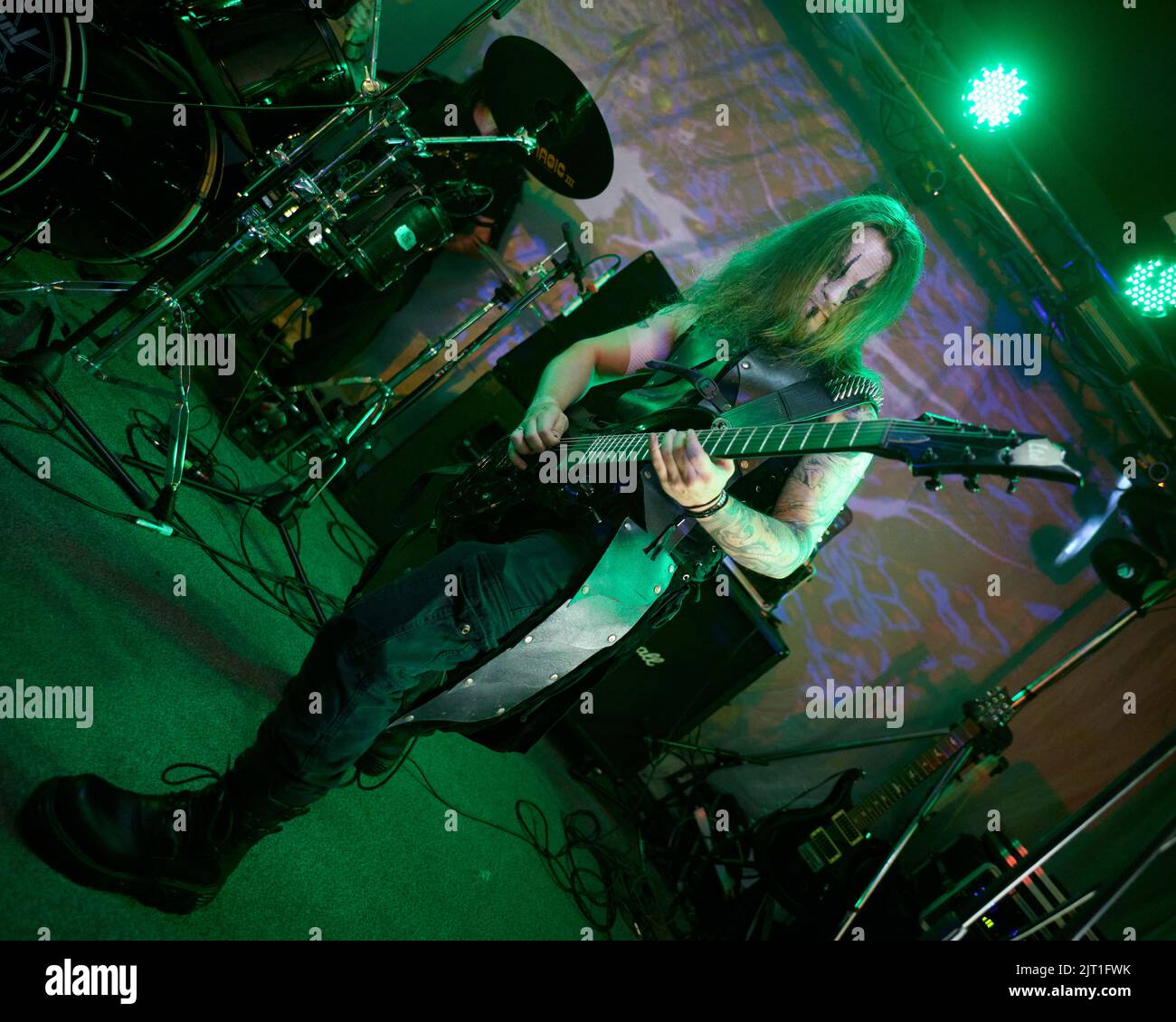 Stoke Prior, United Kingdom, 27 Aug, 2022, Agrona performs at ...