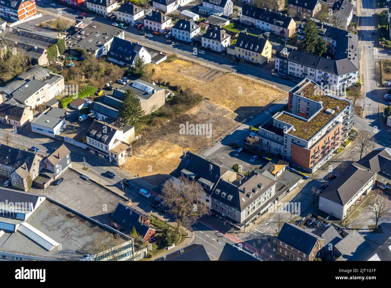 Aerial view, retirement home domicile Heiligenhaus am Südring ...