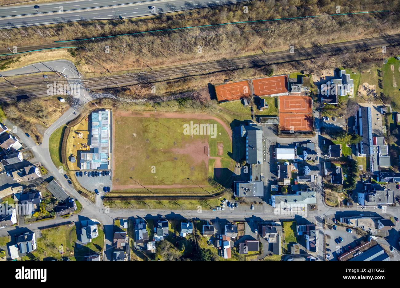 Aerial view, New Center Buschhütten With Redesign For New Living Space ...