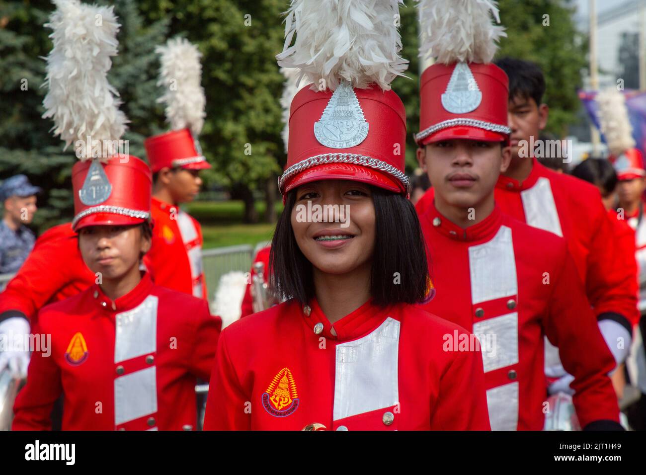 Moscow, Russia. 27th of August, 2022. Boonwattana School Marching Band ...
