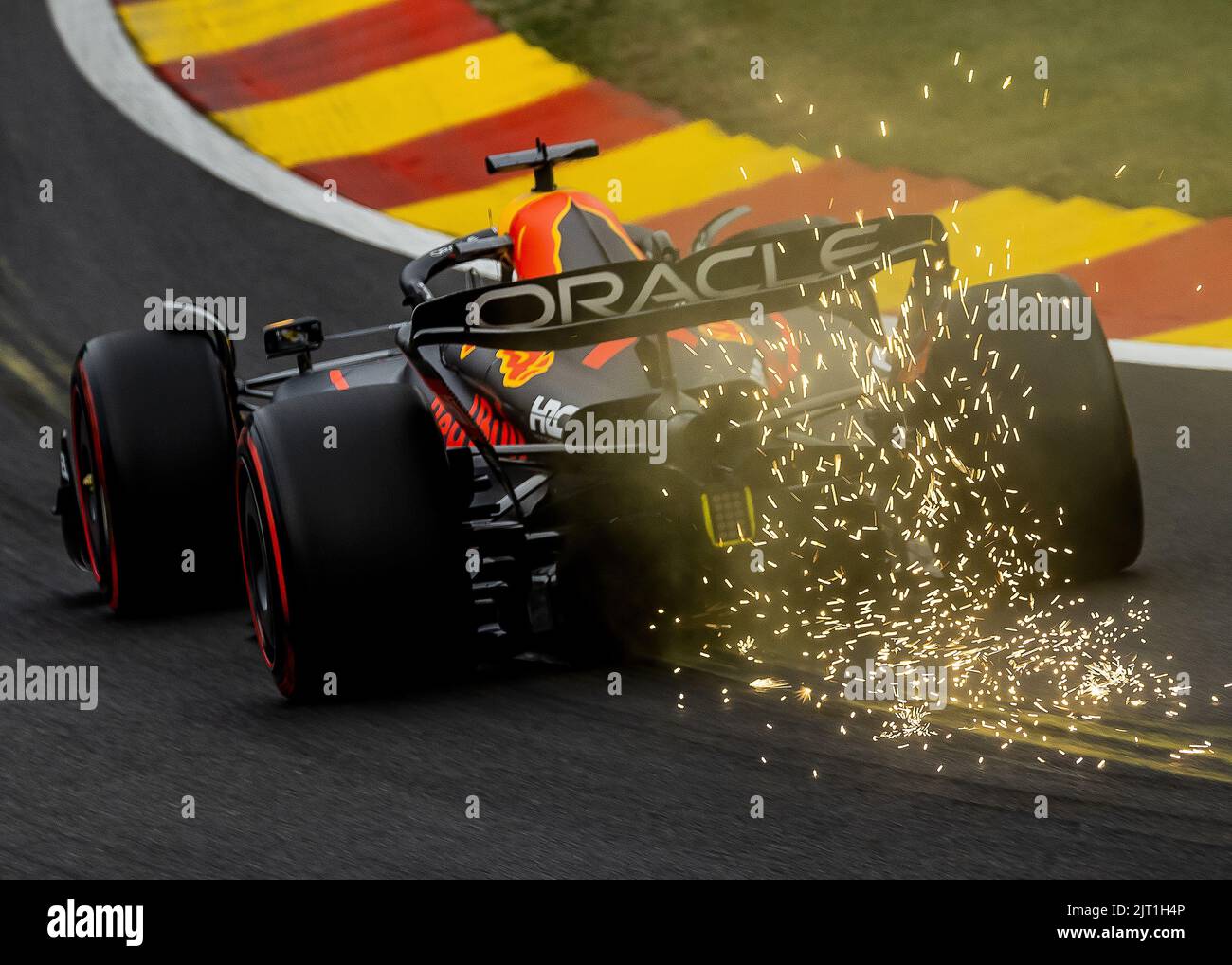 SPA - Max Verstappen (Oracle Red Bull Racing) in action during qualifying ahead of the F1 Grand ...