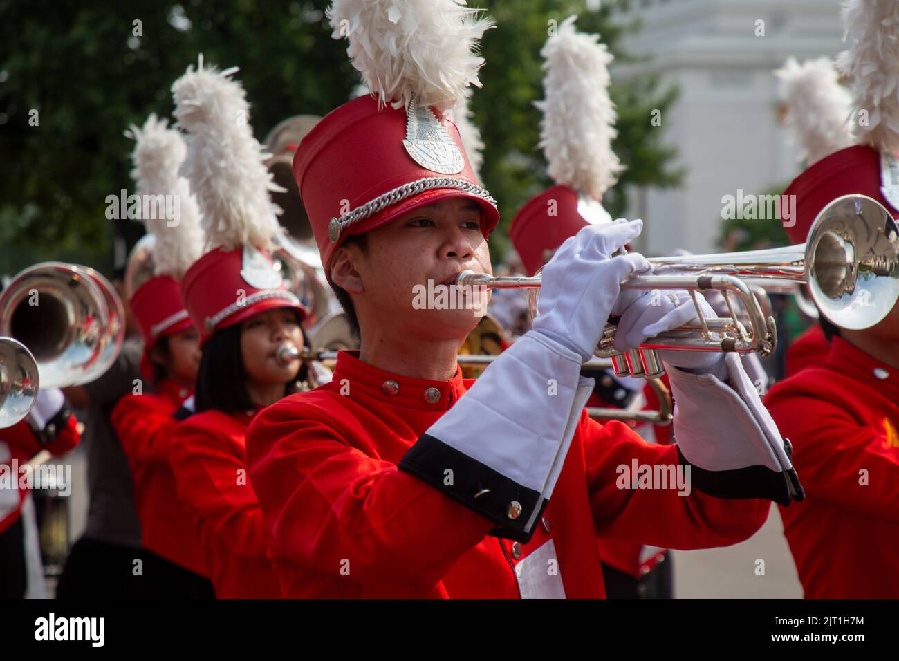 Moscow, Russia. 27th of August, 2022. Boonwattana School Marching Band ...