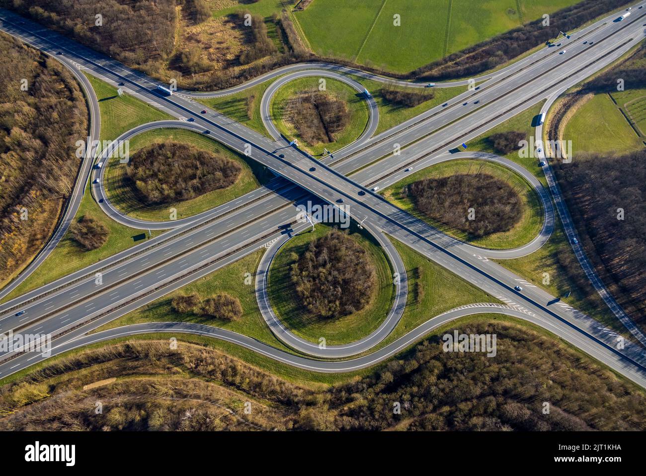 A1 freeway and b54 trunk road hi-res stock photography and images - Alamy