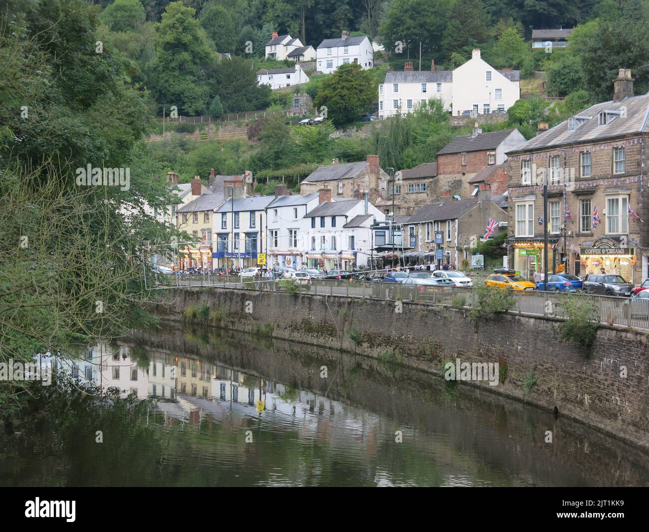 The spa town of Matlock Bath has its main street on the banks of the ...