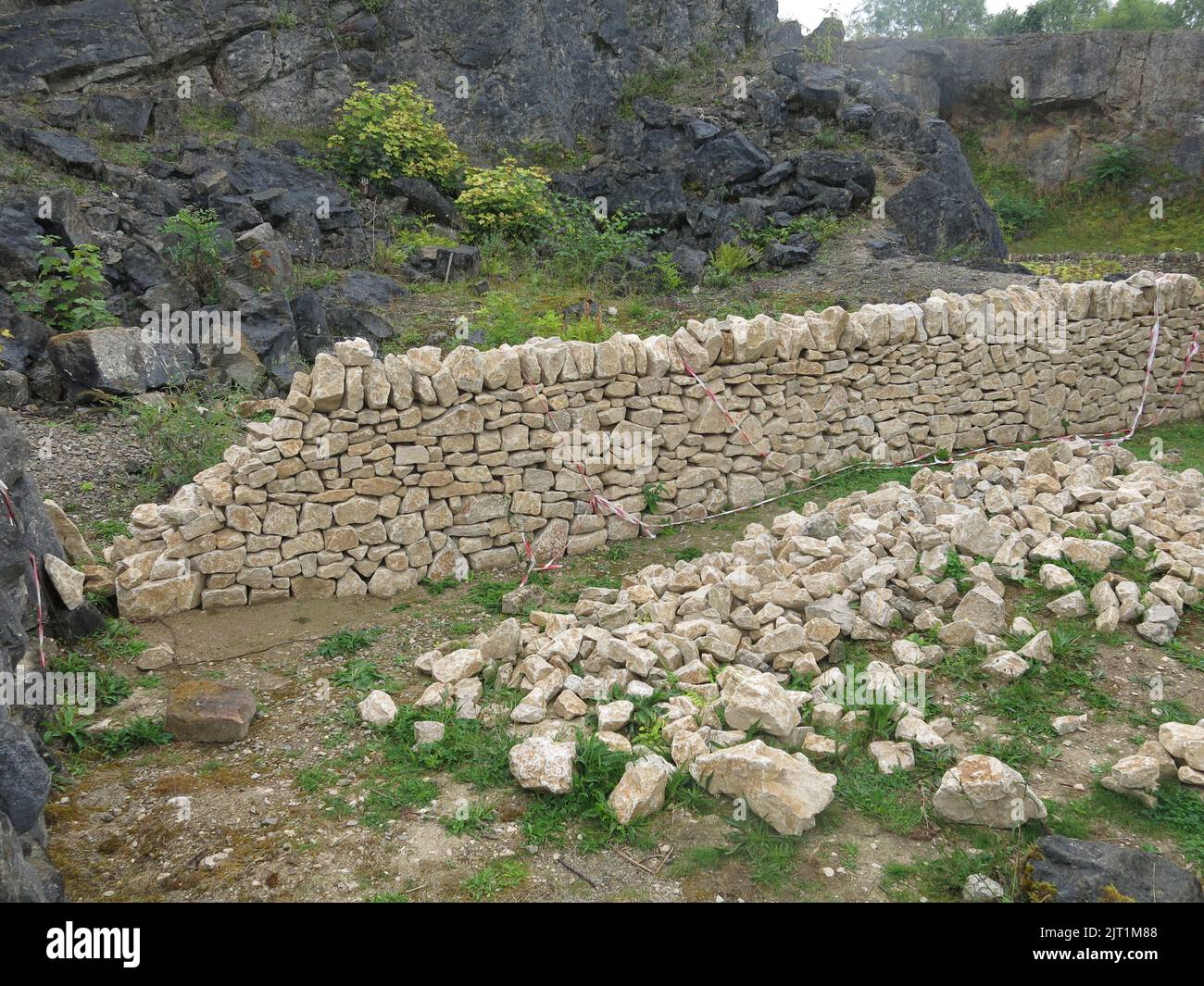 The Millennium Wall at the National Stone Centre demonstrates 20 ...