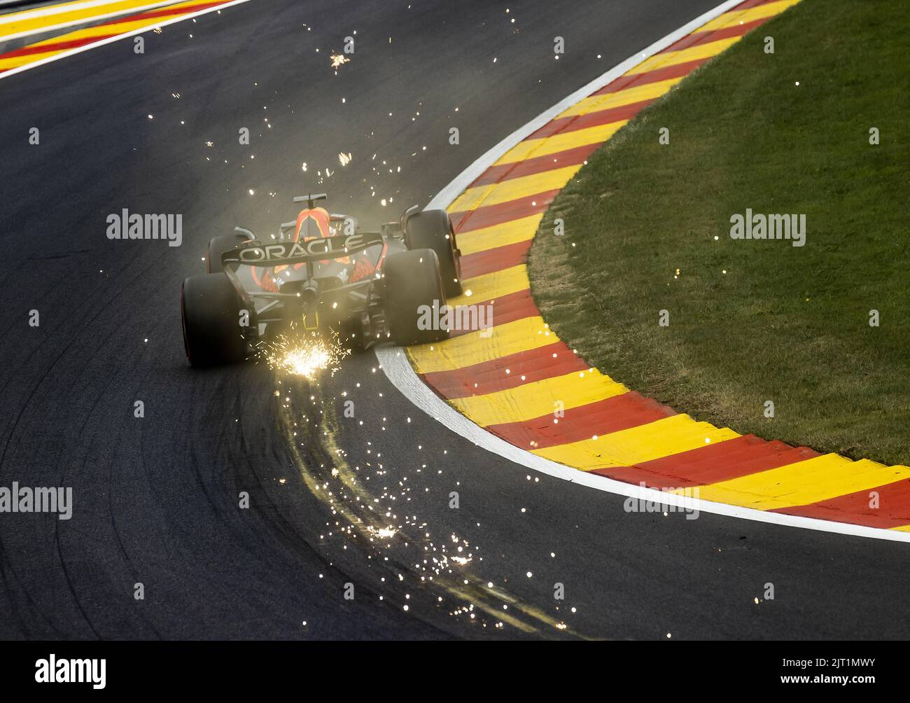 SPA - Max Verstappen (Oracle Red Bull Racing) in action during qualifying ahead of the F1 Grand ...