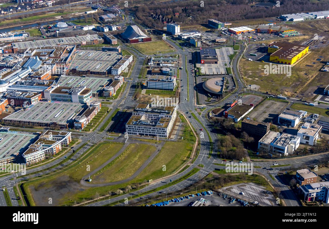 Commercial enterprises on centroallee and osterfelder strasse hi-res ...