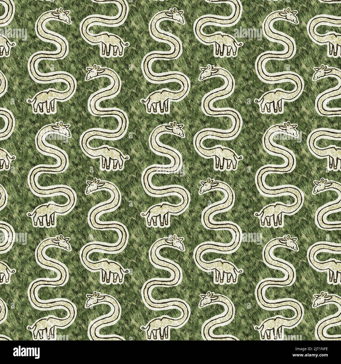 Cute safari wild giraffe animal pattern for babies room decor. Seamless ...