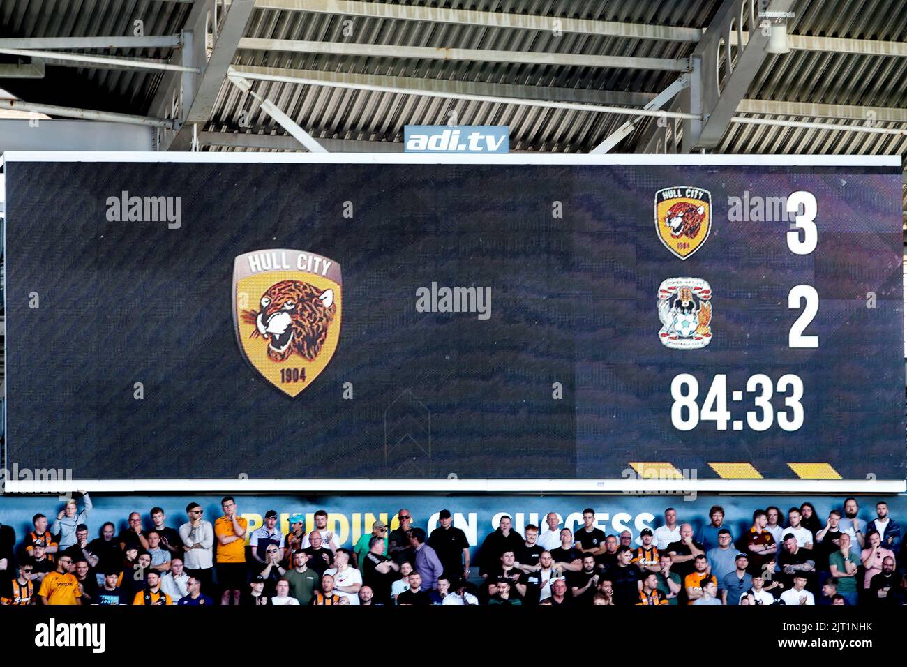 A view of the electronic score board Stock Photo - Alamy