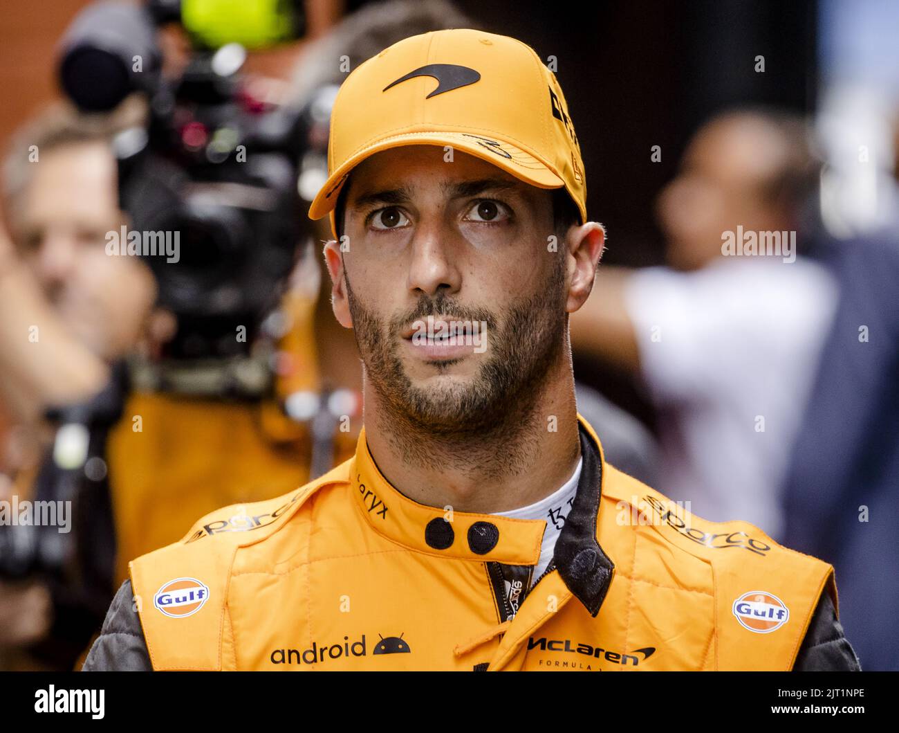 SPA - Daniel Ricciardo (McLaren) after qualifying ahead of the F1 Grand ...