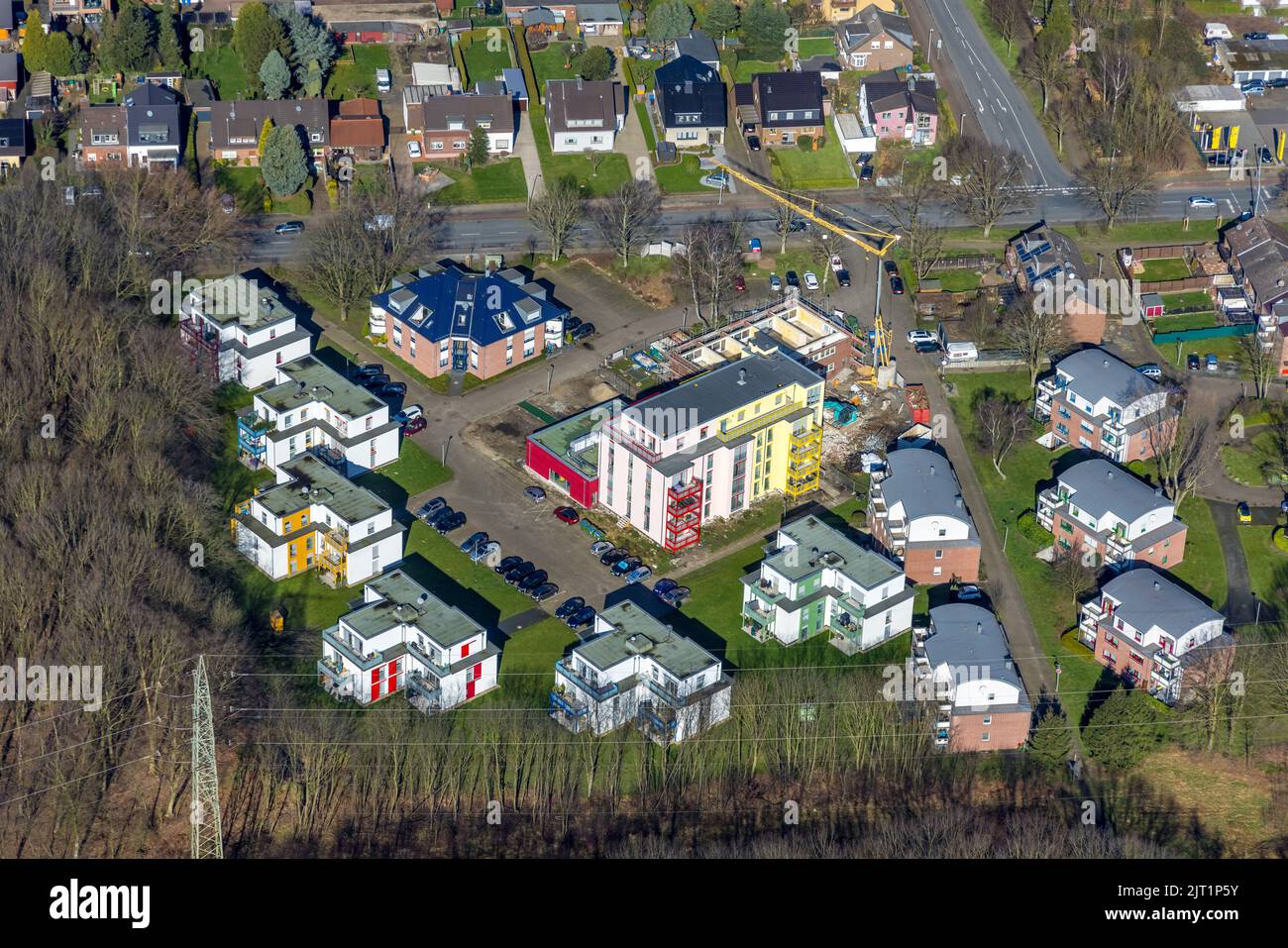 Housing estate julius brecht anger and buchenweg hi-res stock ...