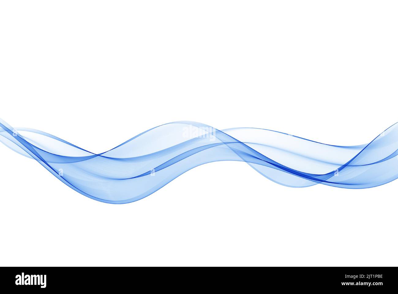 Wave vector element with abstract blue lines for website, banner and ...