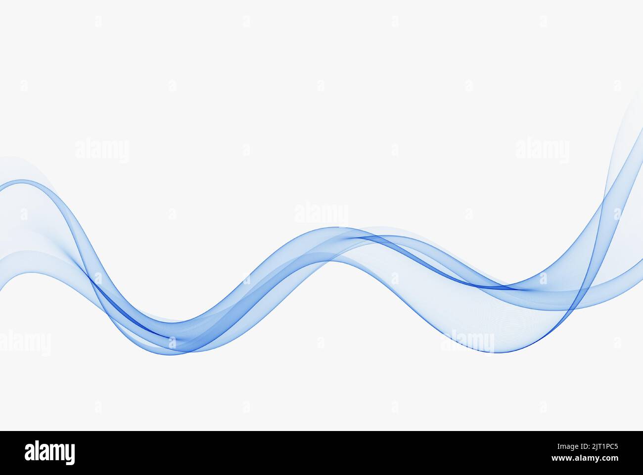 Abstract blue transparent flow lines. Blue wave background Stock Vector ...