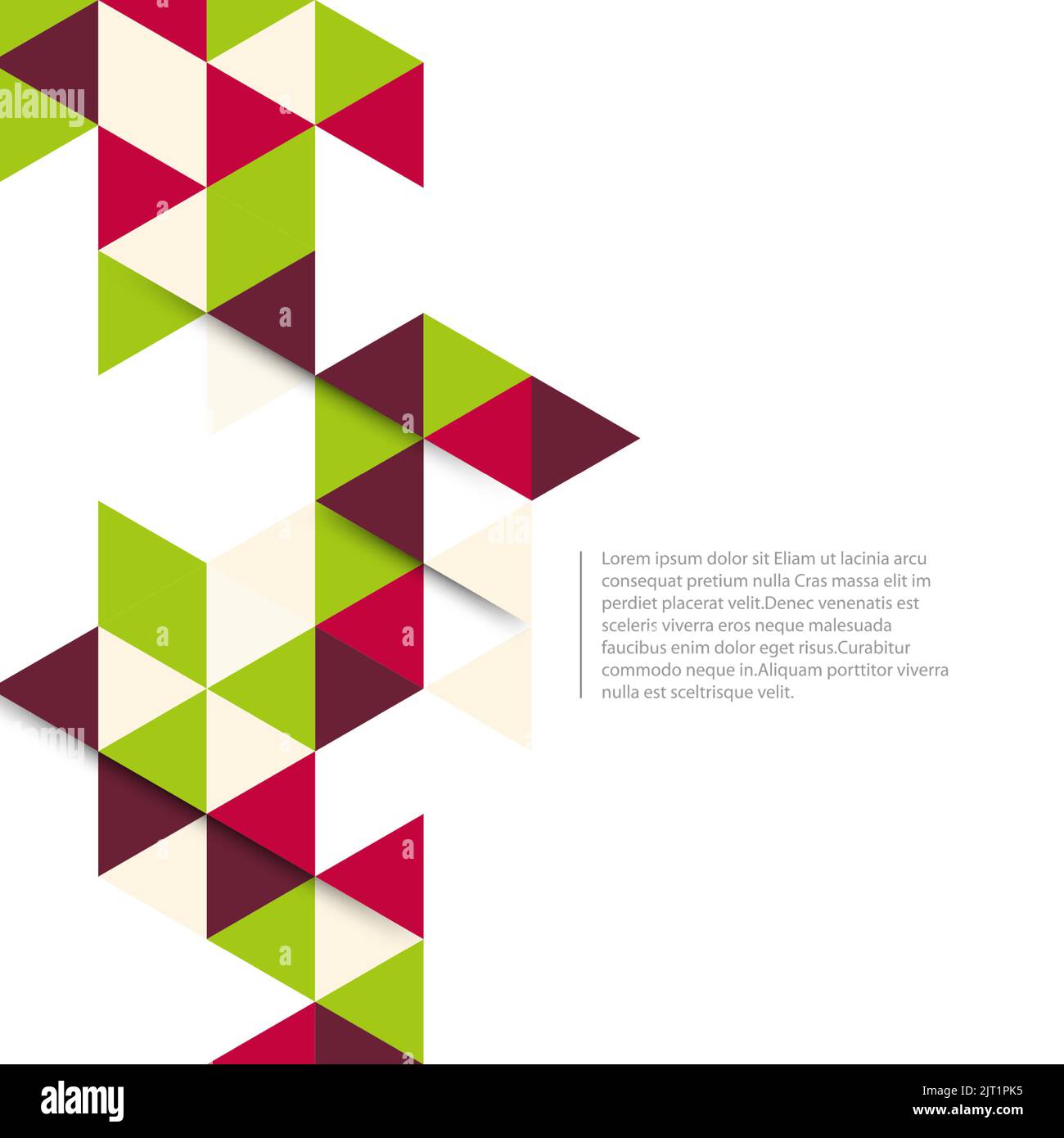 Abstract colored triangles background.Template design for brochure ...