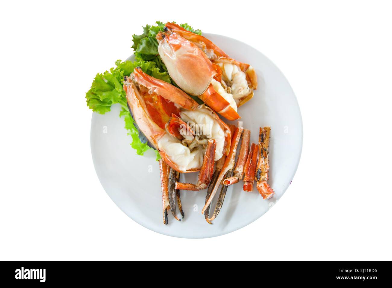 Die cut of Prawns, Grilled river shrimp or Thai shrimp isolated on ...