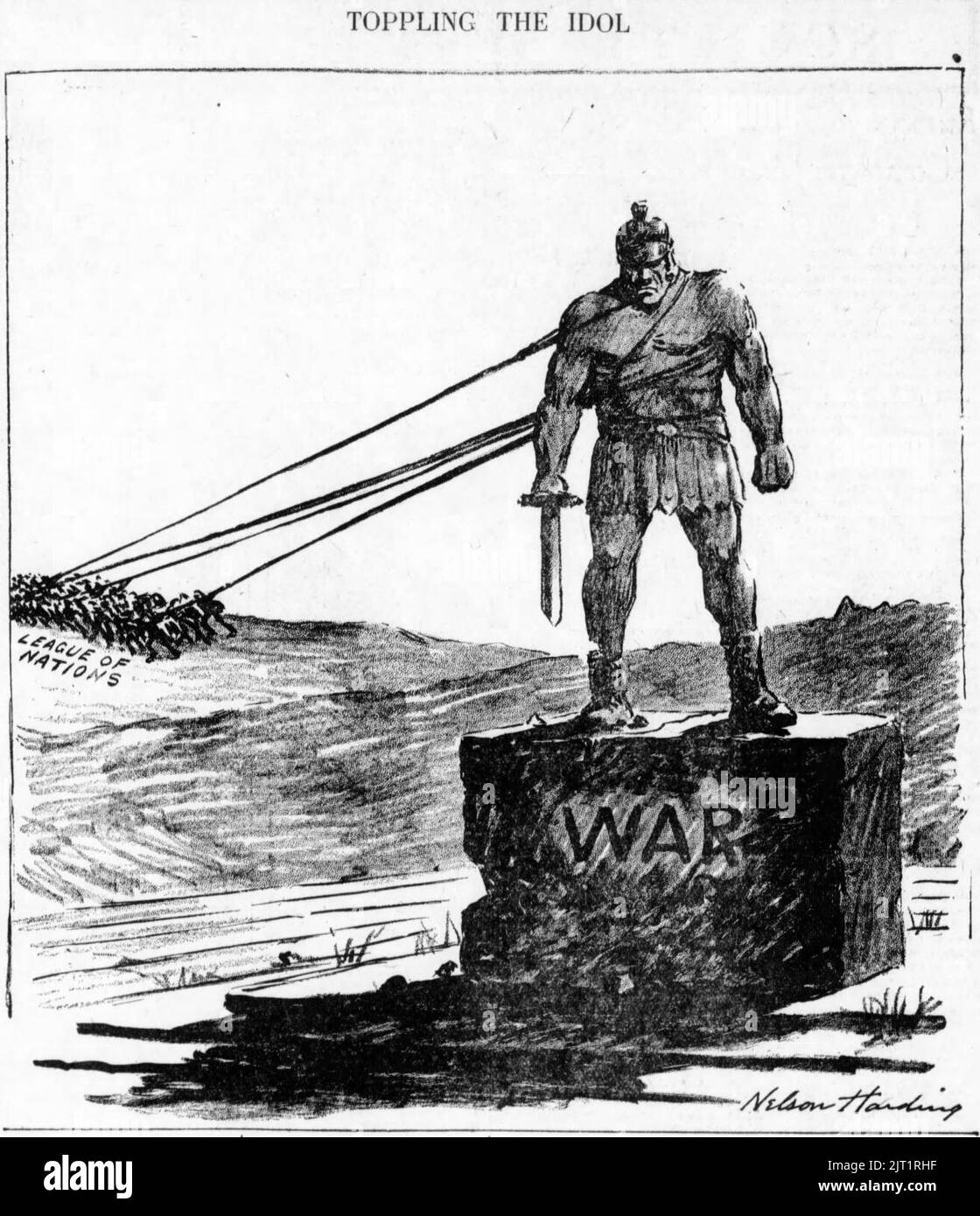 Toppling the Idol Stock Photo - Alamy