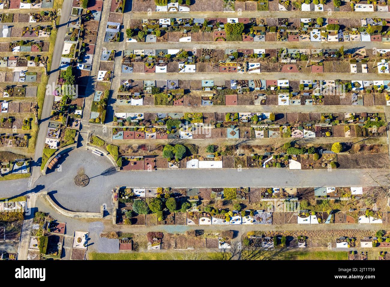 Shapes and colors at the municipal cemetery hi-res stock photography ...