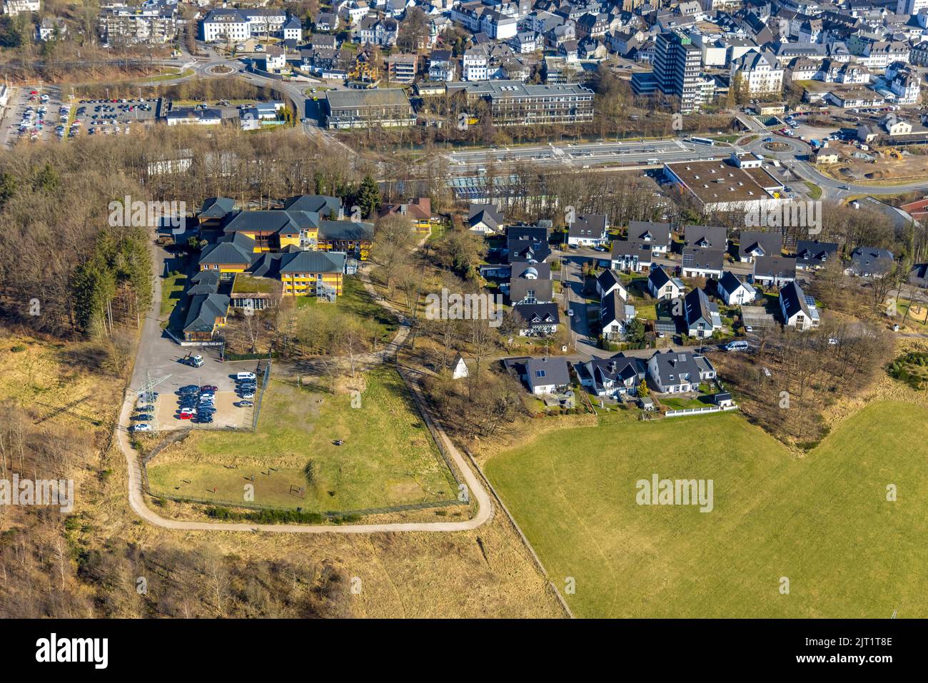 Aerial photo, German Red Cross, Am Finkenhagen and Auguste-Liese-Straße ...