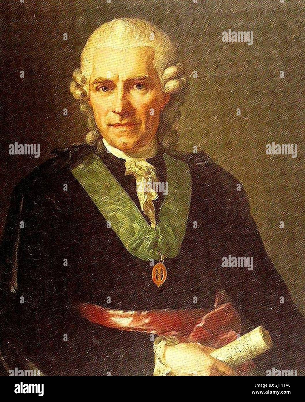 Torbern Bergman by Lorens Pasch the Younger Stock Photo - Alamy