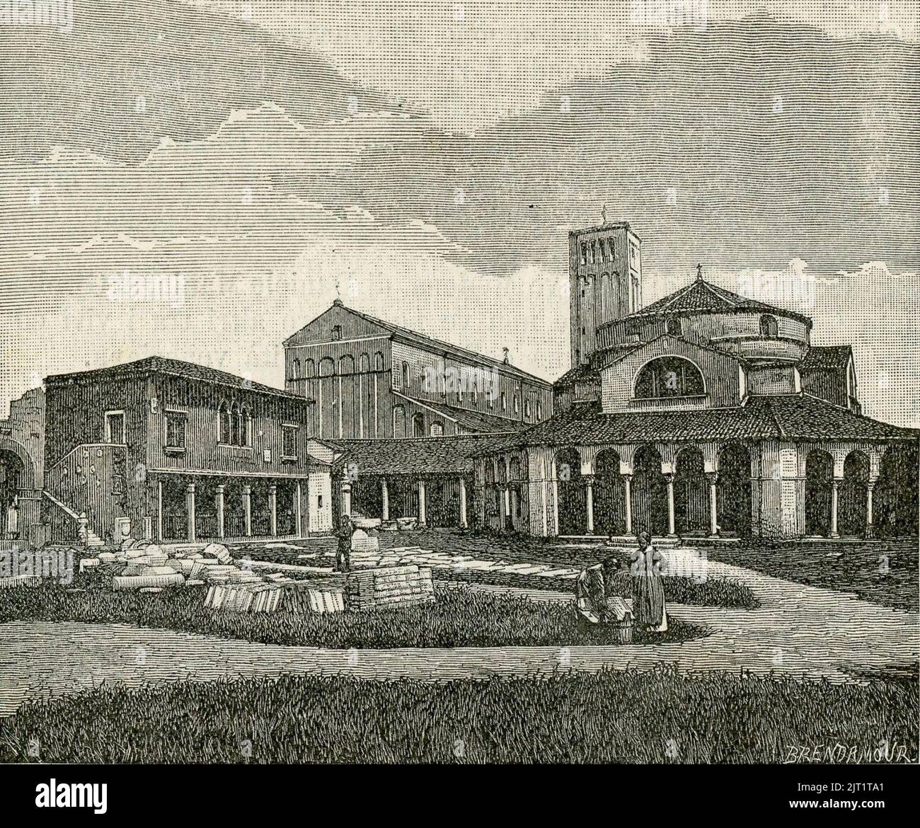 Torcello Cattedrale chiesa di Santa Fosca e Museo dell Estuario Stock ...