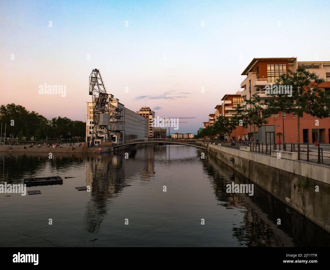 An evening view of Strasbourg, Port du Rhin, France Stock Photo - Alamy