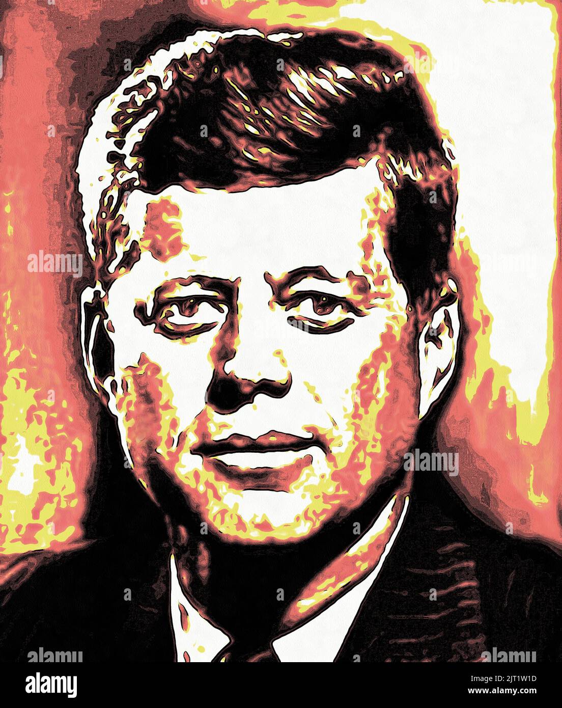 Kennedy portrait painting hi-res stock photography and images - Alamy