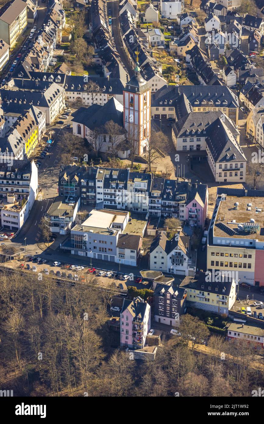 Evang nikolaikirche und rathaus siegen hi-res stock photography and ...