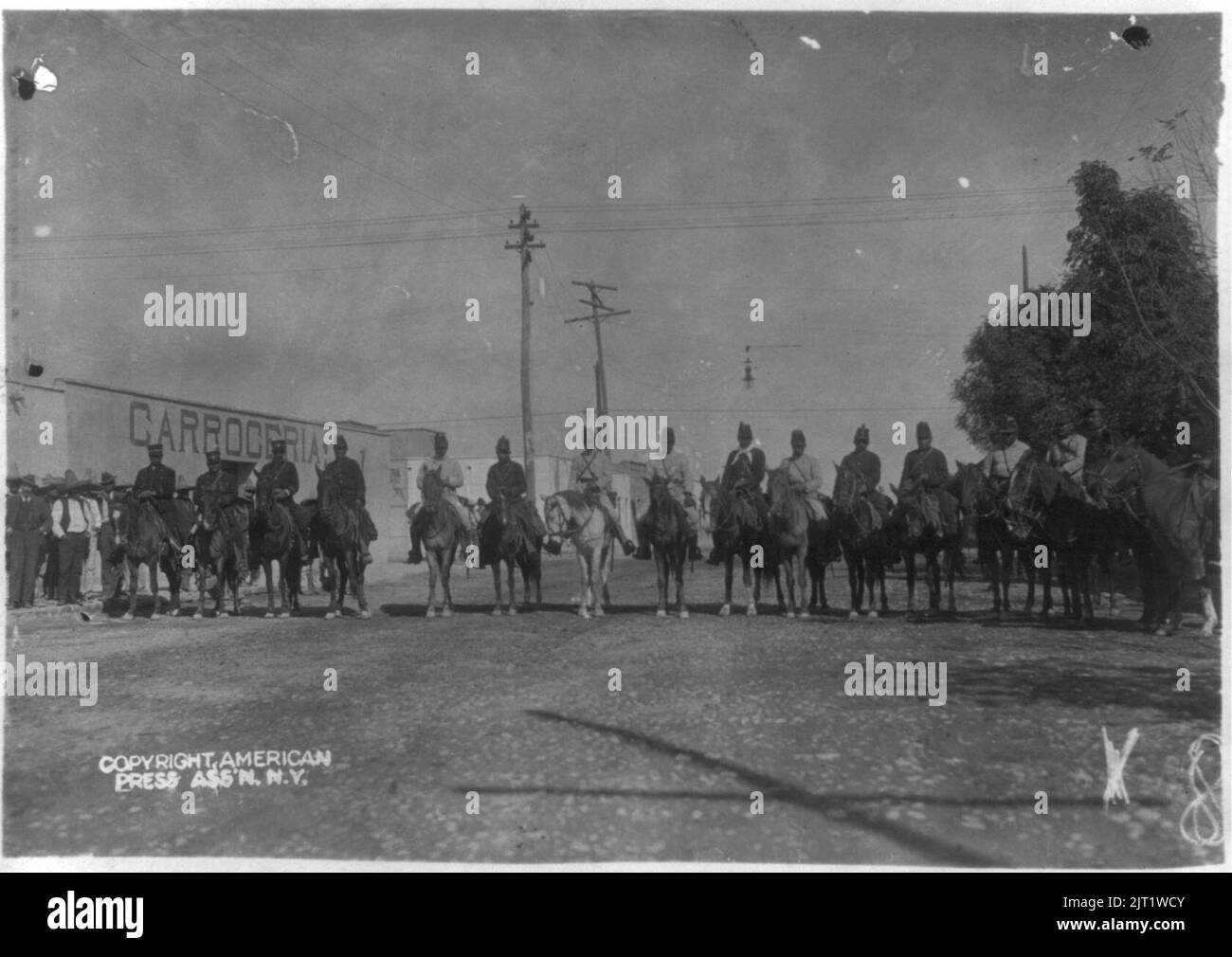 Torreon rurales outside of jail (i.e., street railway depot Stock Photo ...