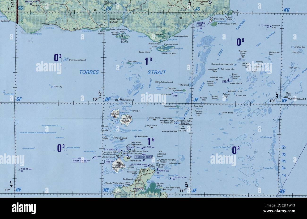 Torres Strait txu-pclmaps-oclc-8322829 n 14 Stock Photo - Alamy