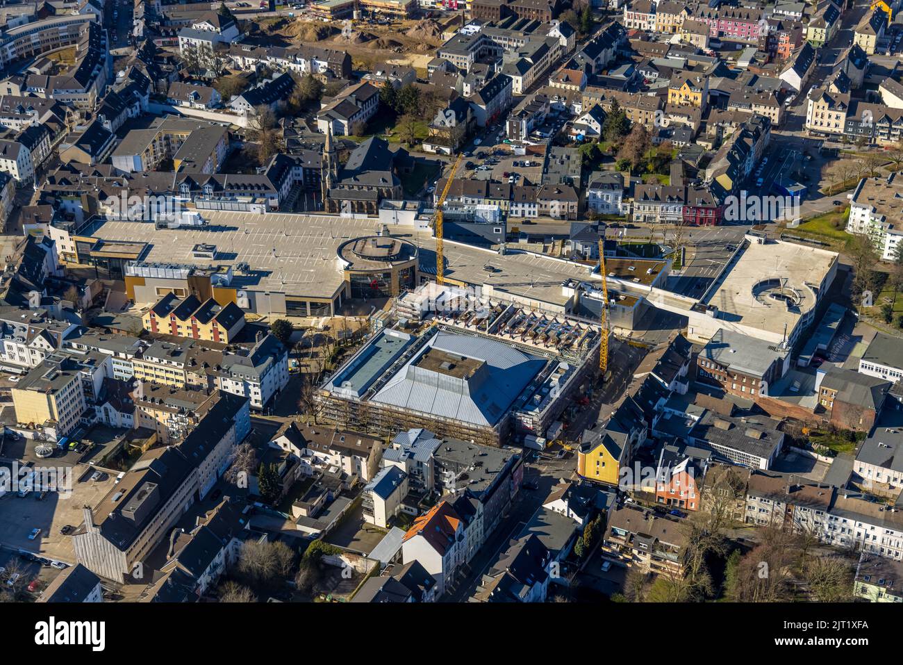 Aerial view, StadtGalerie Velbert and Forum Niederberg with extension ...