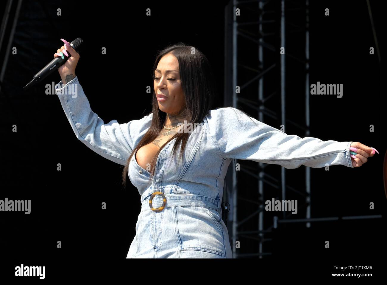 British singer and songwriter Rosa Isabel Mutya Buena, with the ...