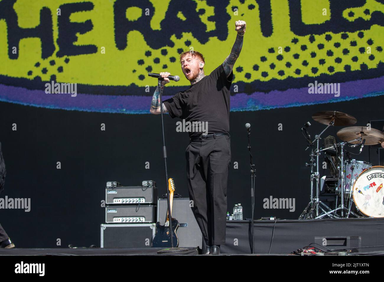 Leeds, UK. 27 Aug 2022Frank Carter & the Rattlesnakes on Main Stage ...