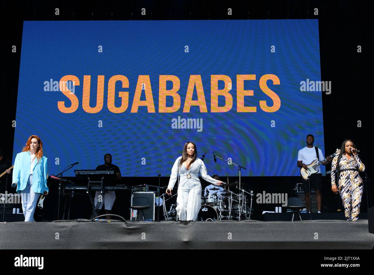 Southsea, UK. 27th Aug, 2022. (L-R) Siobhán Donaghy, Mutya Buena and ...