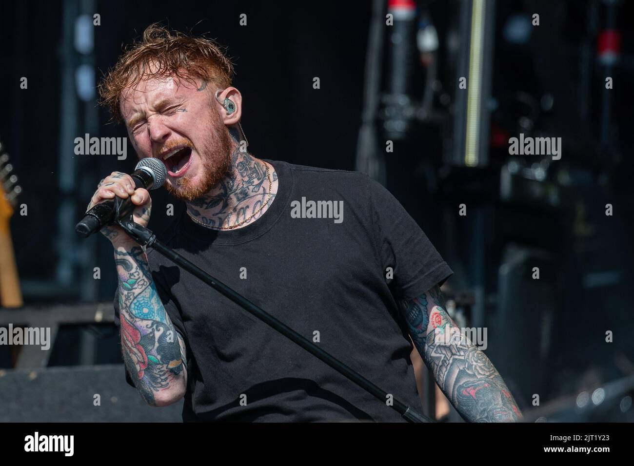 Leeds, UK. 27 Aug 2022Frank Carter & the Rattlesnakes on Main Stage ...